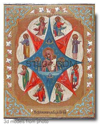 Our Lady of the Akathist - Theotokos of the Akathist-0006 - | 3D model ...