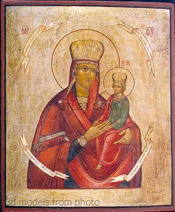 Our Lady of the Akathist - Theotokos of the Akathist-0241 - | 3D model ...