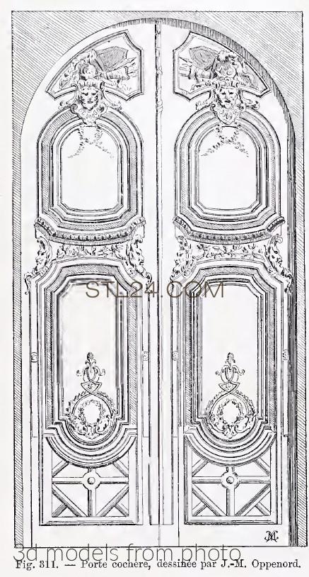 Entrance doors - ENTRY DOOR_0035 - | 3D model 3DSMAX / OBJ / STL. 3D ...