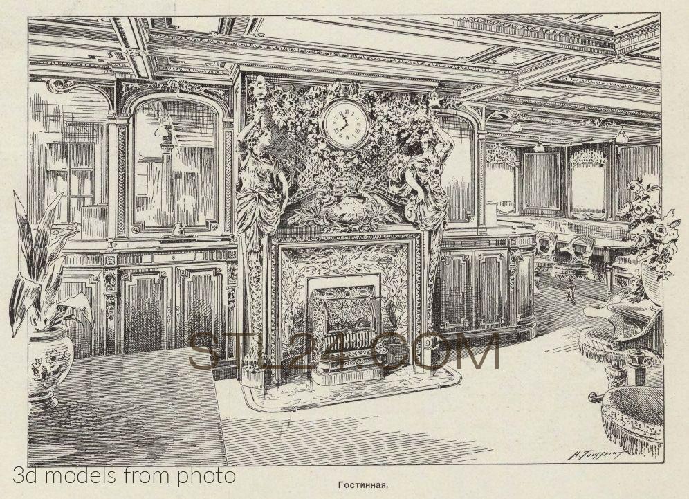 Interiors - INTERIOR_0133 - | 3D model 3DSMAX / OBJ / STL. 3D stl model ...