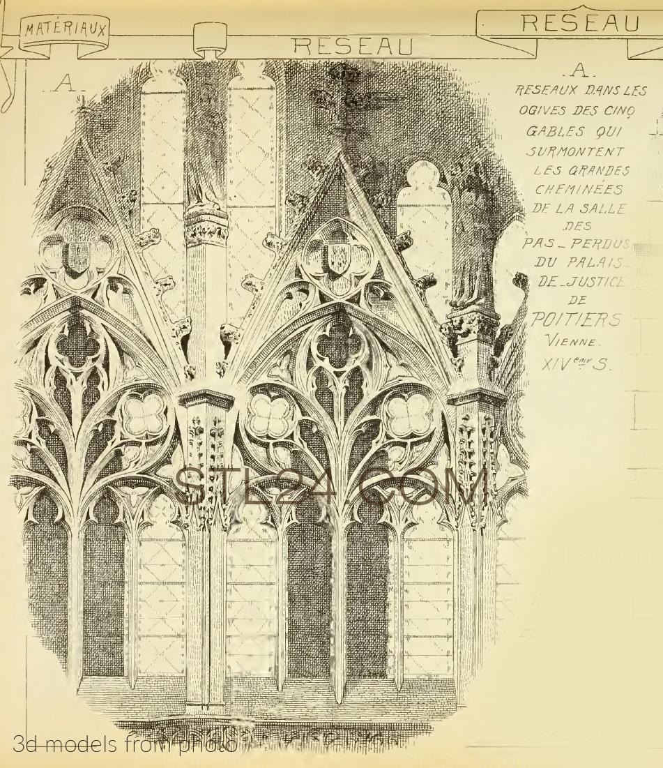 Carved Windows - WINDOW_0092 - | 3D model 3DSMAX / OBJ / STL. 3D stl ...