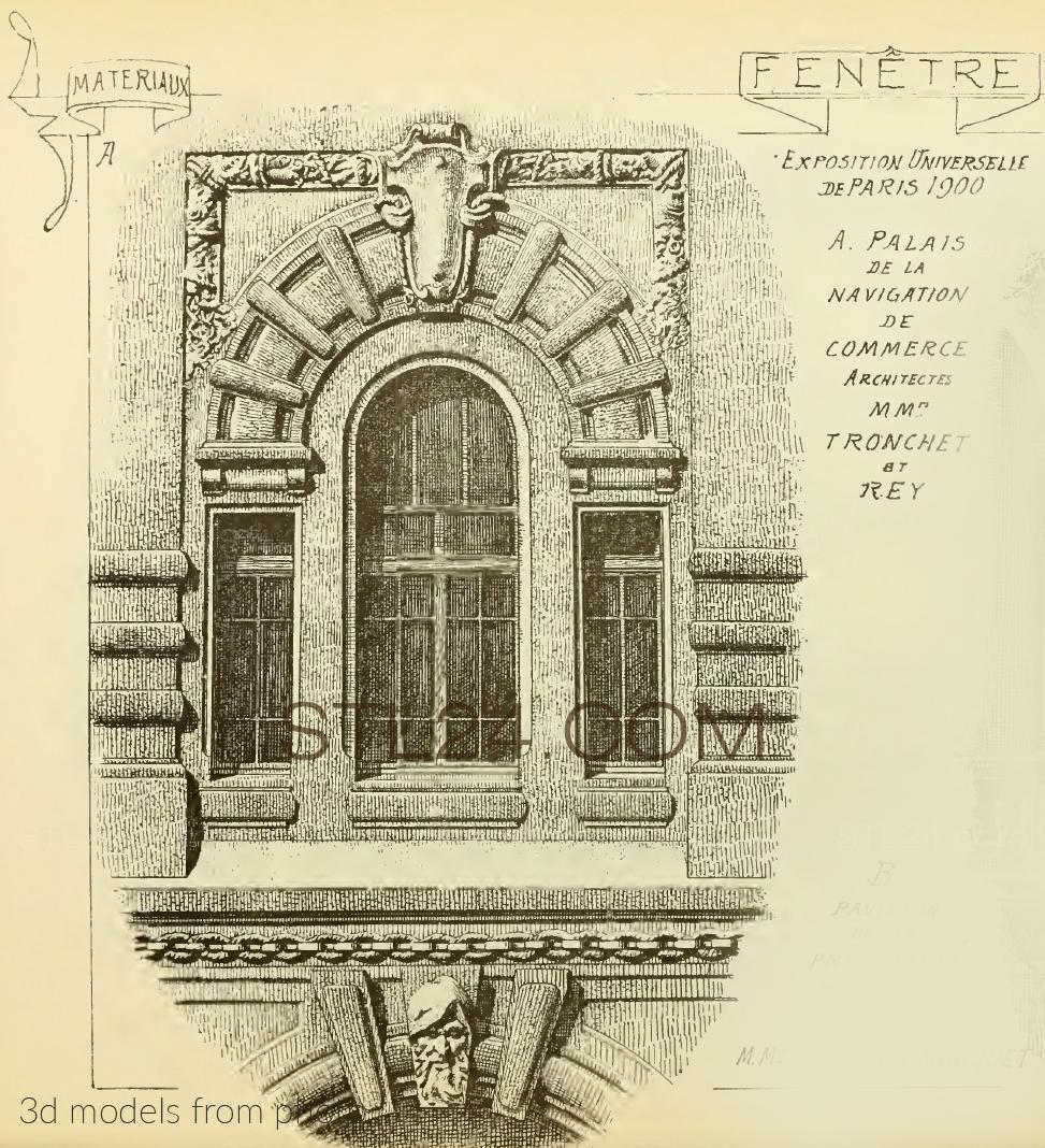 Carved Windows - WINDOW_0111 - | 3D model 3DSMAX / OBJ / STL. 3D stl ...