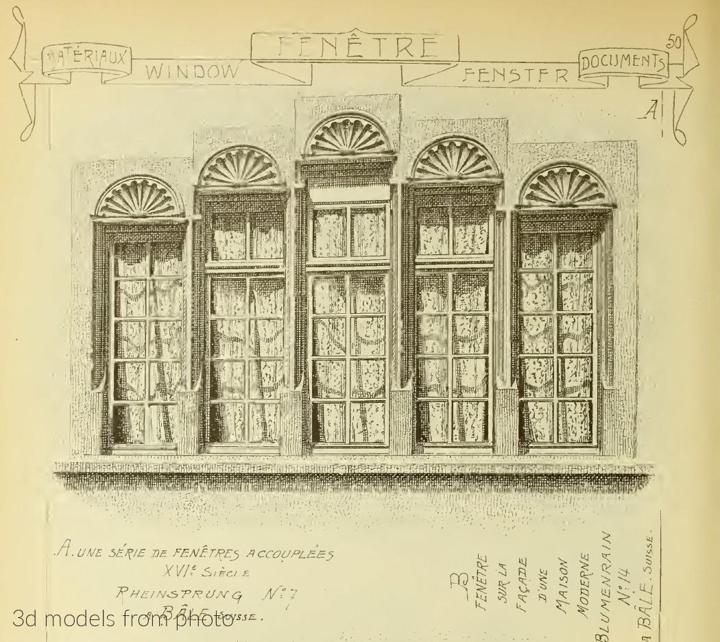 Carved Windows - WINDOW_0135 - | 3D model 3DSMAX / OBJ / STL. 3D stl ...