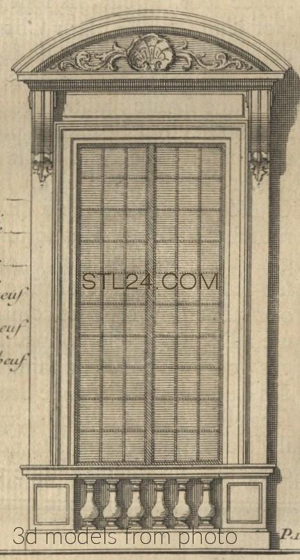 Carved Windows - WINDOW_0173 - | 3D model 3DSMAX / OBJ / STL. 3D stl ...