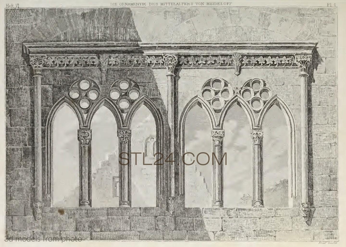 Carved Windows - WINDOW_0187 - | 3D model 3DSMAX / OBJ / STL. 3D stl ...