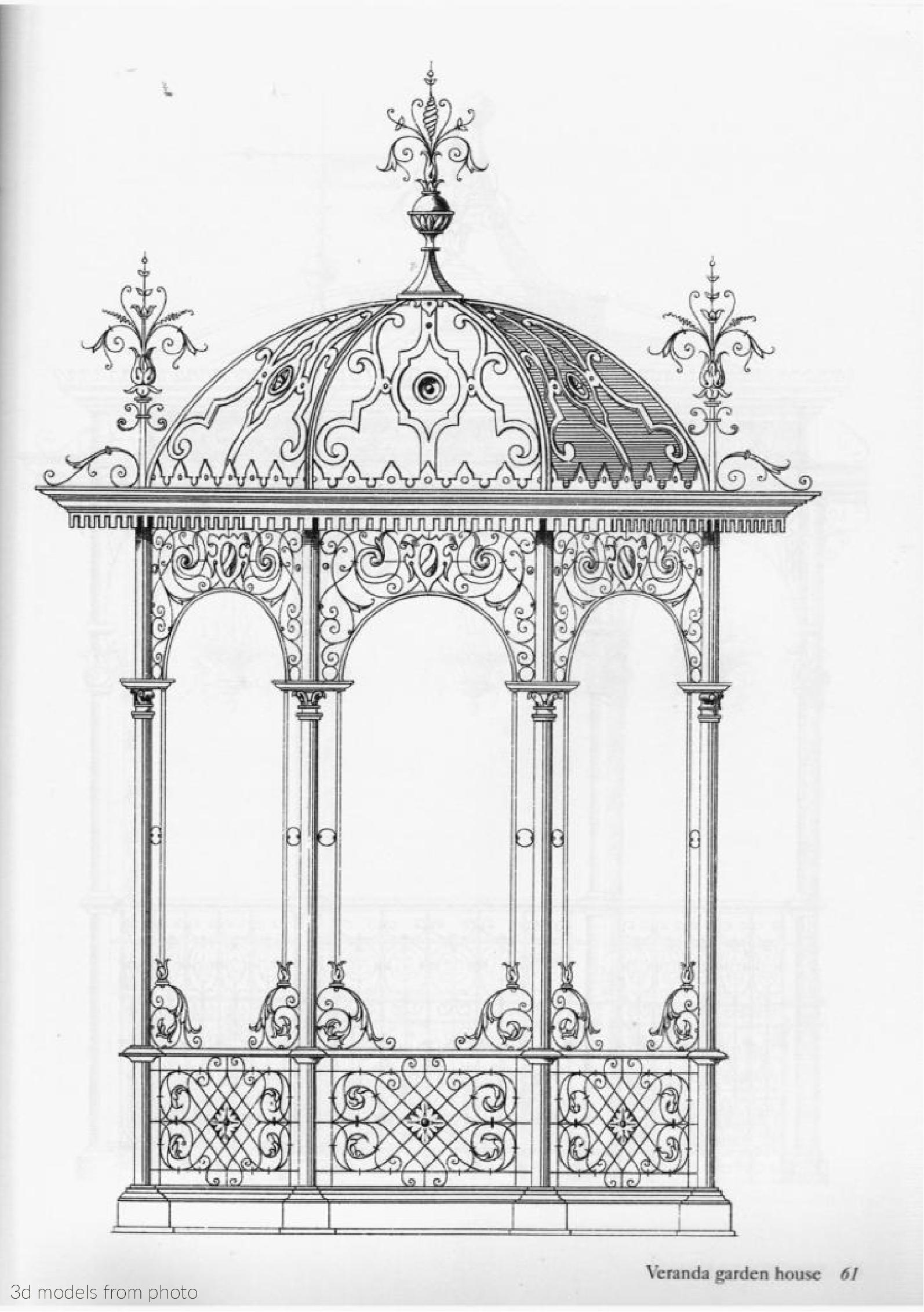 Wrought iron lattices - FORGED FENCE_0046 - | 3D model 3DSMAX / OBJ ...
