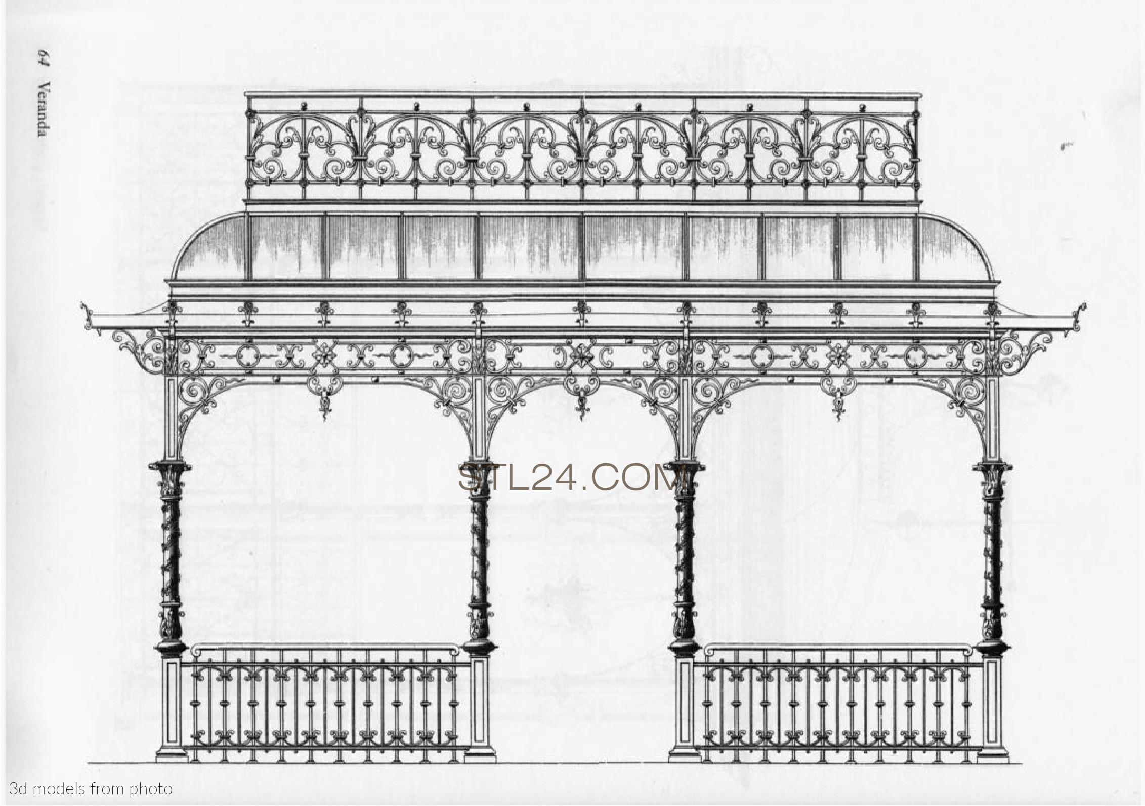 Wrought iron lattices - FORGED FENCE_0049 - | 3D model 3DSMAX / OBJ ...