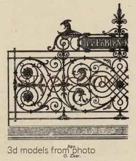 Wrought iron lattices - FORGED FENCE_0109 - | 3D model 3DSMAX / OBJ ...