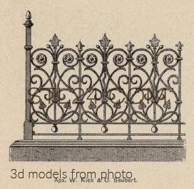 Wrought iron lattices - FORGED FENCE_0132 - | 3D model 3DSMAX / OBJ ...