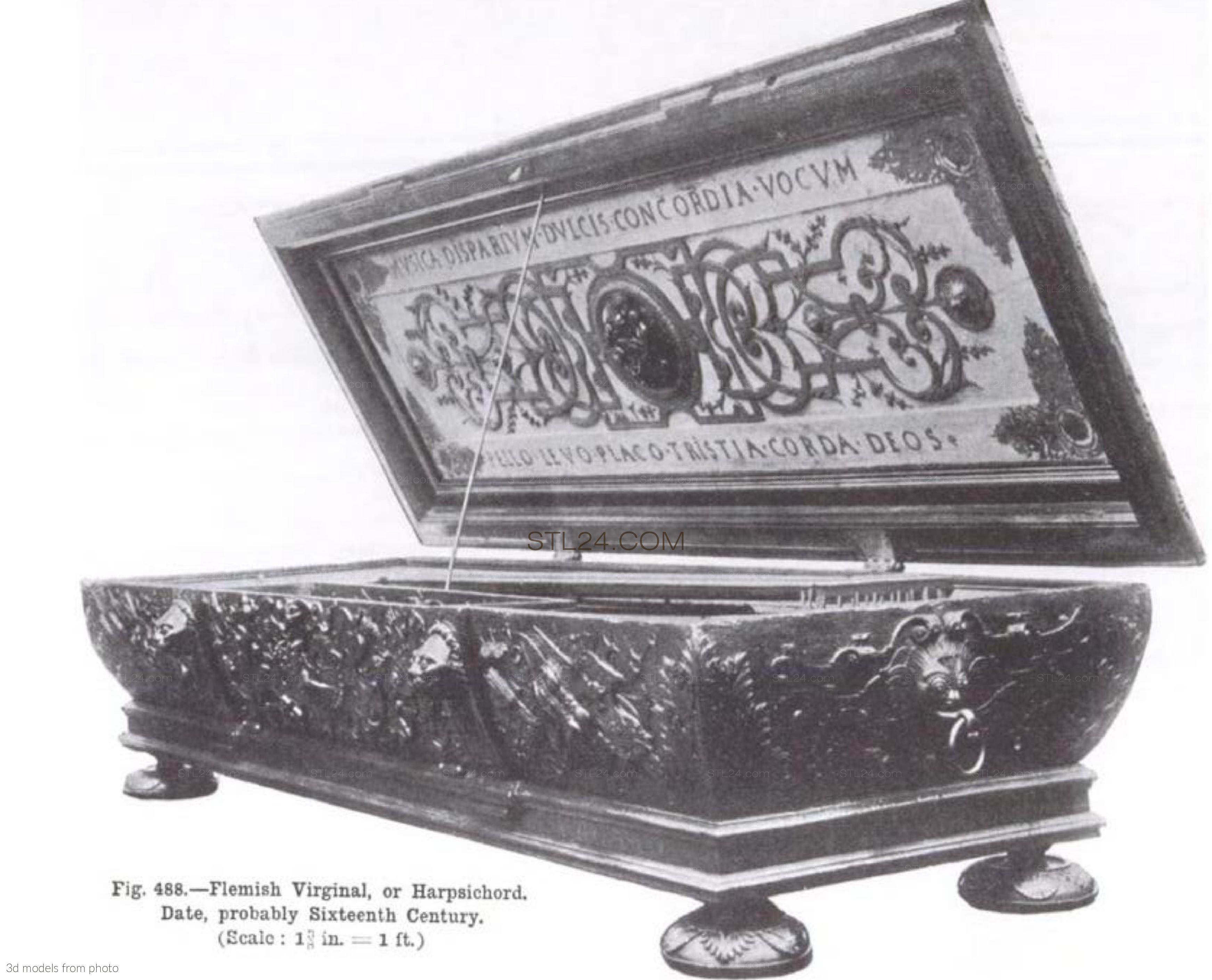 Chests - CHEST_0030 - | 3D model 3DSMAX / OBJ / STL. 3D stl model for CNC