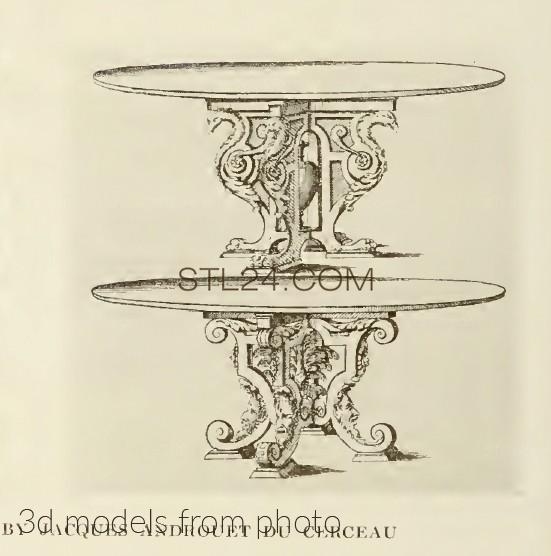 Dining tables - DINING TABLE_0135 - | 3D model 3DSMAX / OBJ / STL. 3D ...