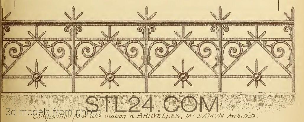 Lattice tips - BORDER_0223 - | 3D model 3DSMAX / OBJ / STL. 3D stl ...