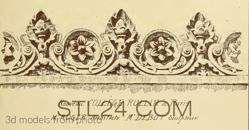 Lattice tips - BORDER_0228 - | 3D model 3DSMAX / OBJ / STL. 3D stl ...