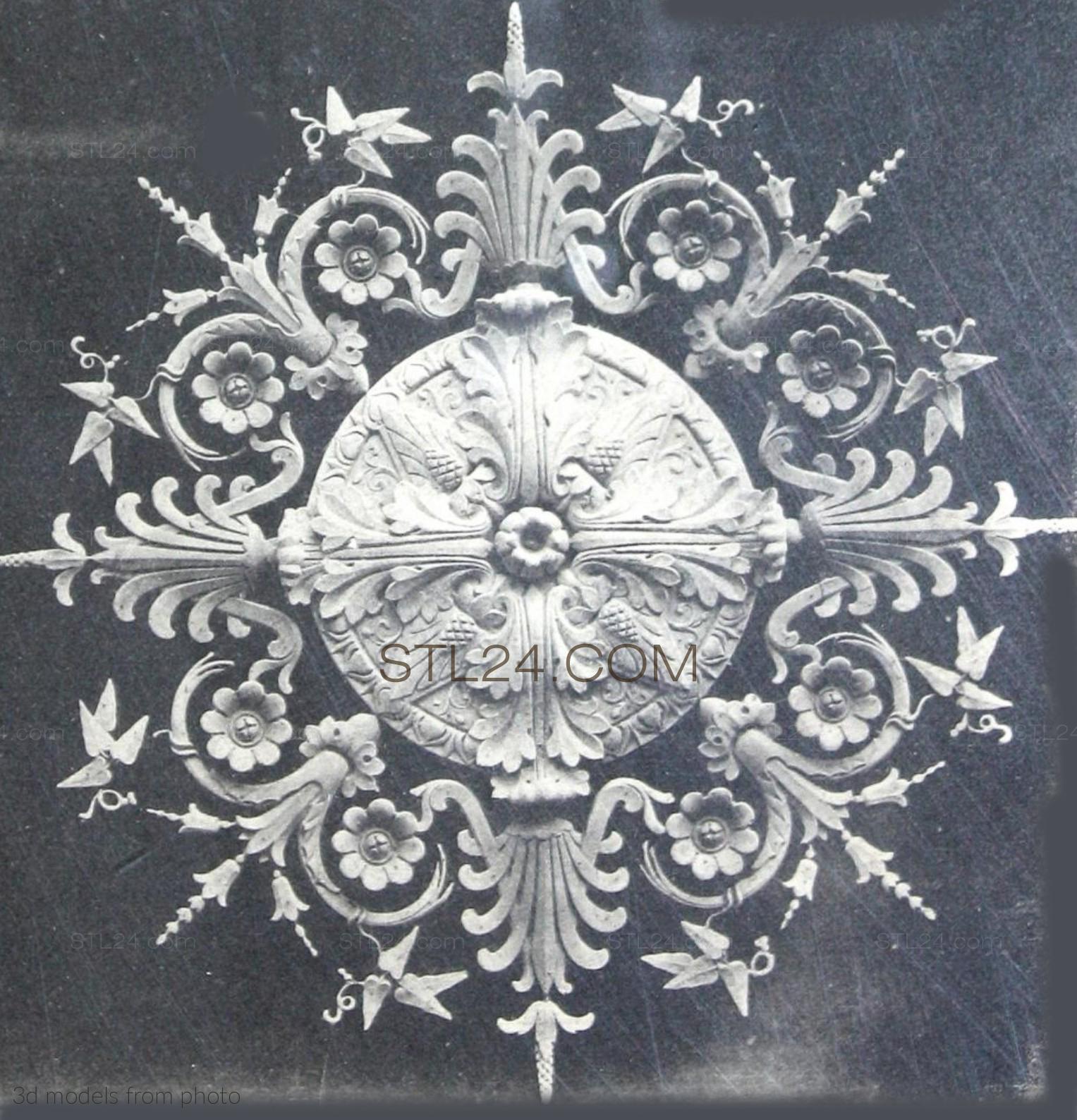 Ceiling rosettes - CEILING ROSETTE_0112 - | 3D model 3DSMAX / OBJ / STL ...