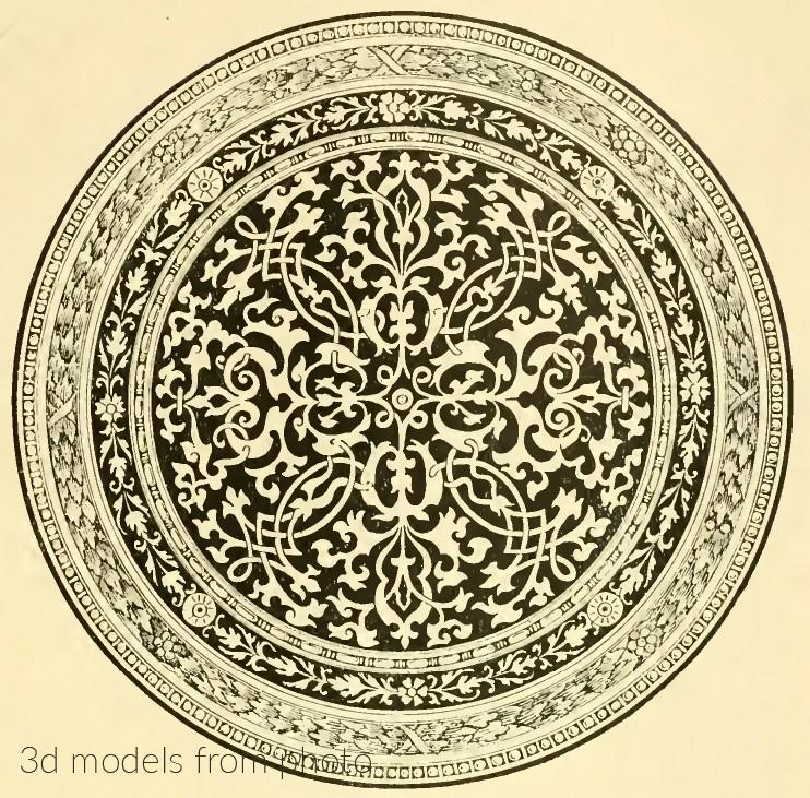 Ceiling rosettes - CEILING ROSETTE_0136 - | 3D model 3DSMAX / OBJ / STL ...