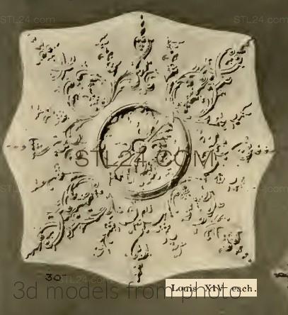 Ceiling rosettes - CEILING ROSETTE_0156 - | 3D model 3DSMAX / OBJ / STL ...