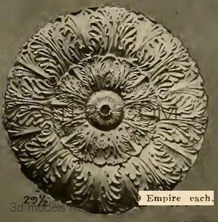 Ceiling rosettes - CEILING ROSETTE_0161 - | 3D model 3DSMAX / OBJ / STL ...