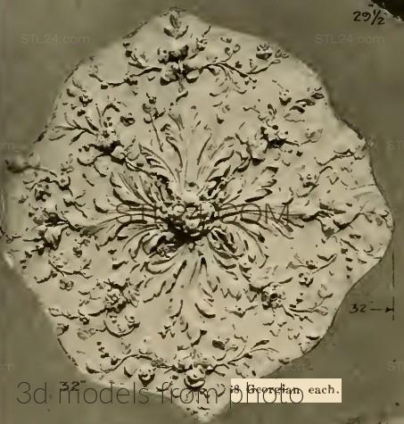 Ceiling rosettes - CEILING ROSETTE_0164 - | 3D model 3DSMAX / OBJ / STL ...
