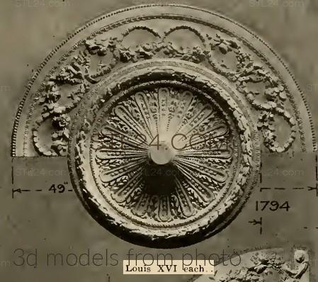 Ceiling rosettes - CEILING ROSETTE_0185 - | 3D model 3DSMAX / OBJ / STL ...