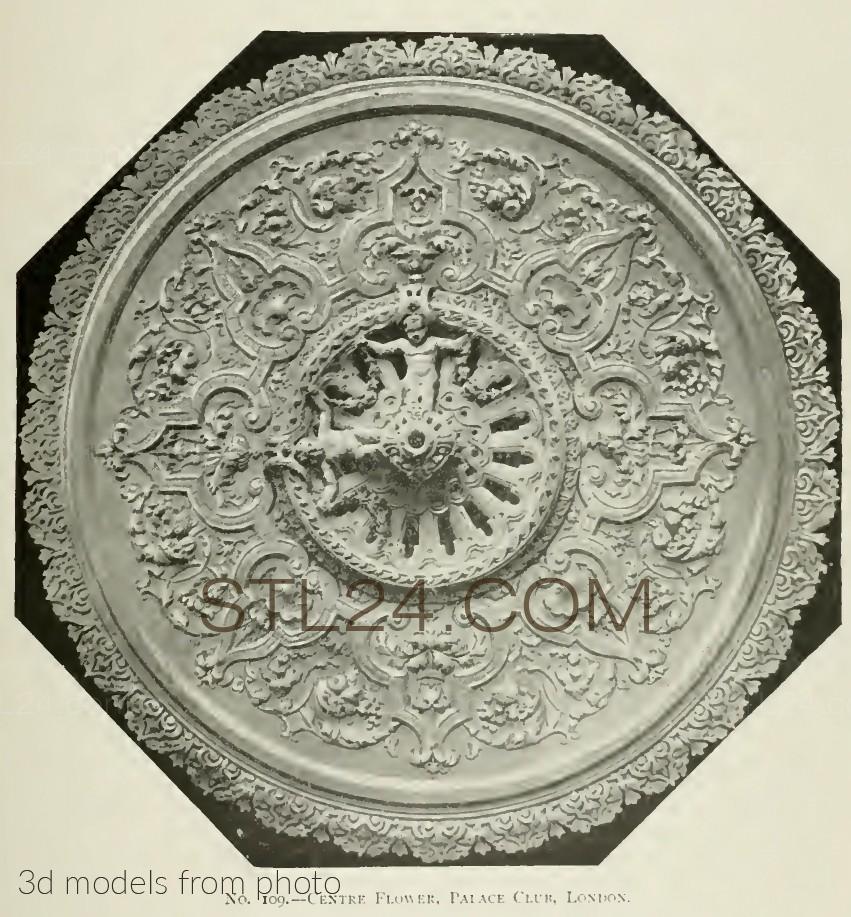 Ceiling rosettes - CEILING ROSETTE_0207 - | 3D model 3DSMAX / OBJ / STL ...