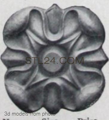 Rosettes - ROSETTE_0717 - | 3D model 3DSMAX / OBJ / STL. 3D stl model ...