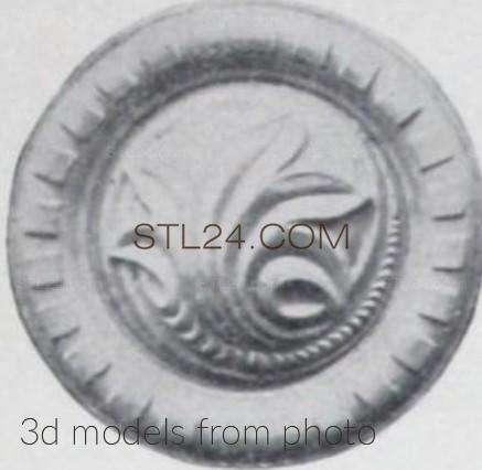 Rosettes - ROSETTE_0799 - | 3D model 3DSMAX / OBJ / STL. 3D stl model ...