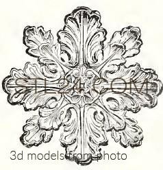 Rosettes - ROSETTE_1121 - | 3D model 3DSMAX / OBJ / STL. 3D stl model ...