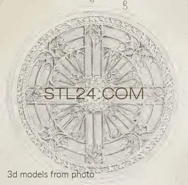 Rosettes - ROSETTE_1176 - | 3D model 3DSMAX / OBJ / STL. 3D stl model ...