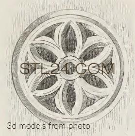 Rosettes - ROSETTE_1187 - | 3D model 3DSMAX / OBJ / STL. 3D stl model ...