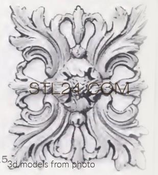 Rosettes - ROSETTE_1336 - | 3D model 3DSMAX / OBJ / STL. 3D stl model ...