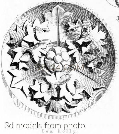 Rosettes - ROSETTE_2317 - | 3D model 3DSMAX / OBJ / STL. 3D stl model ...