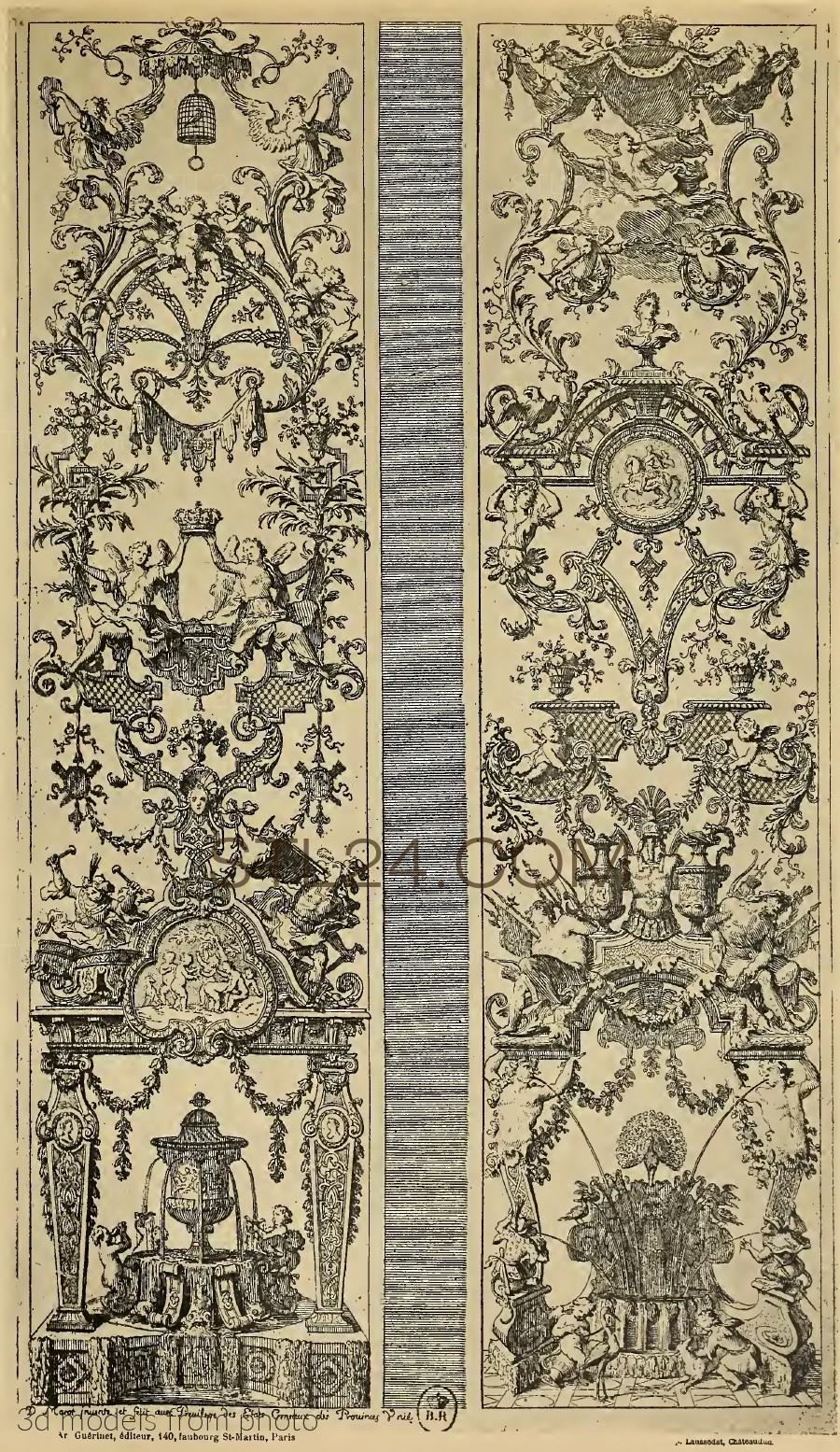 Стеновые панели и буазери - EPOQUE LOUIS XIV_29 PANELLED WALL_0072 ...