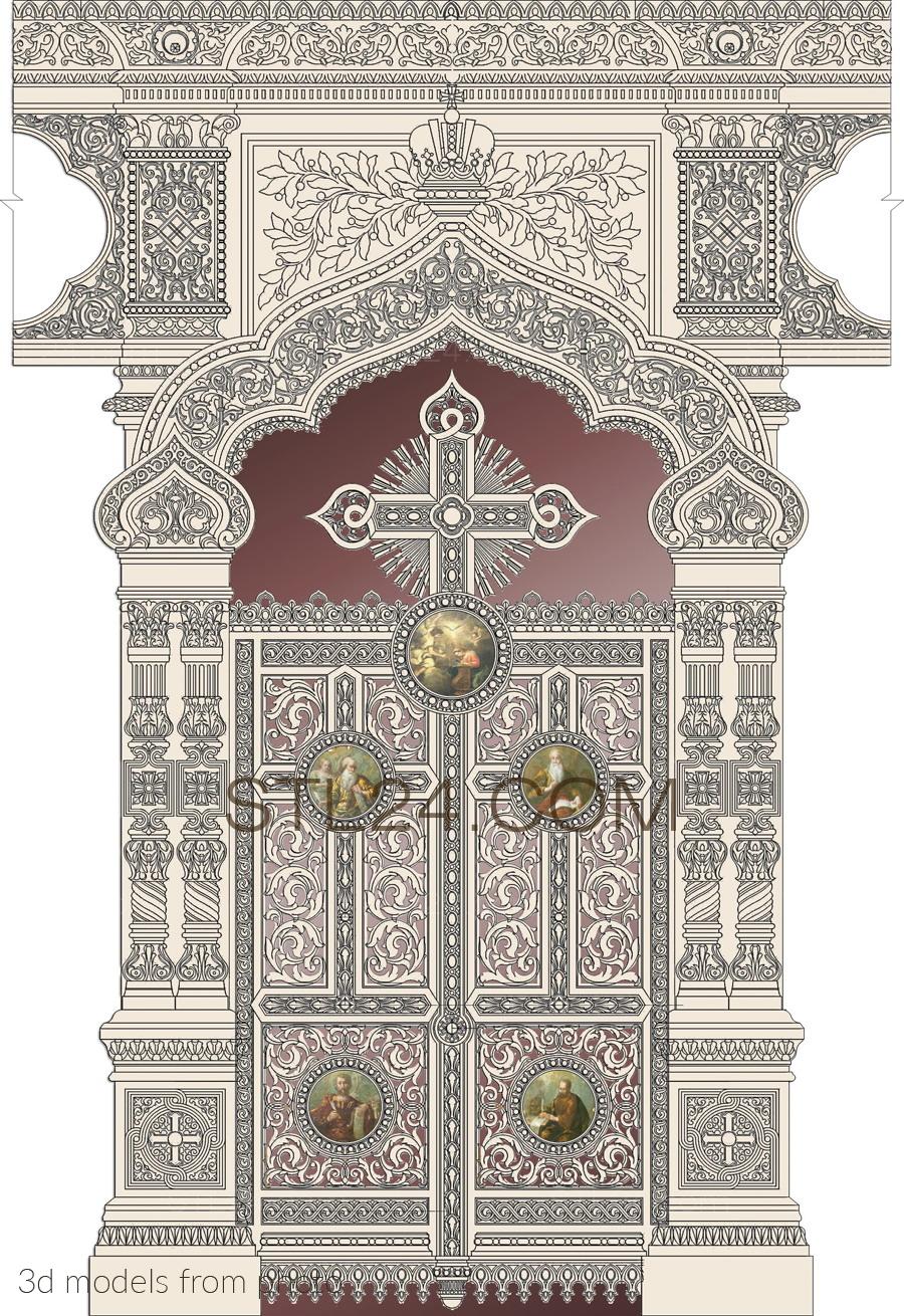 Iconostases - ICONOSTASIS_0152 - | 3D model 3DSMAX / OBJ / STL. 3D stl ...