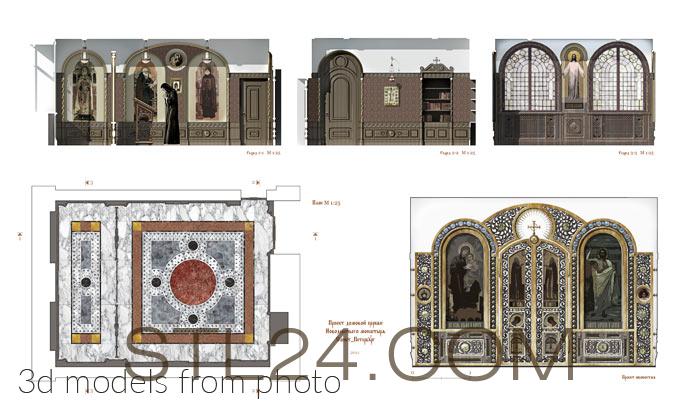 Iconostases - ICONOSTASIS_0191 - | 3D model 3DSMAX / OBJ / STL. 3D stl ...