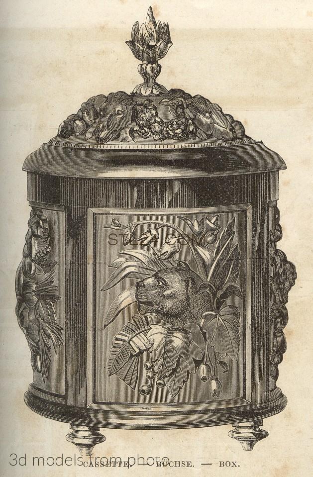 Urns - URN_0087 - | 3D model 3DSMAX / OBJ / STL. 3D stl model for CNC