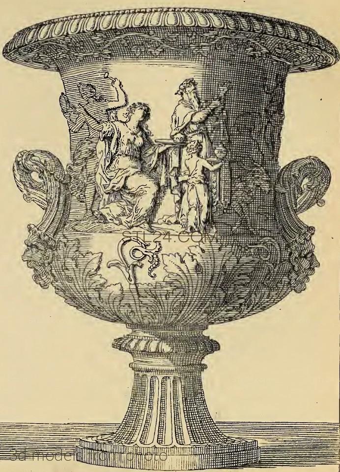 Вазы и кувшины - EPOQUE LOUIS XIV_219 VASE_0496 - | 3D model 3DSMAX ...