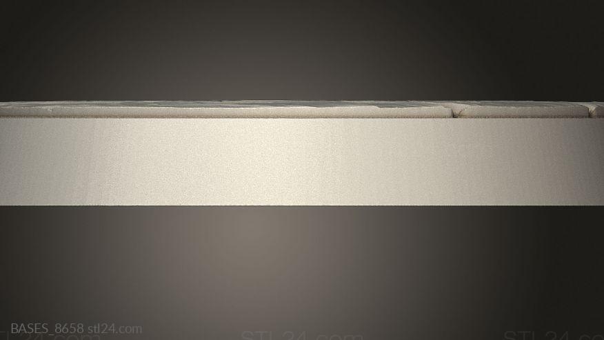 Bases - BASES_8658. 3D stl model for CNC