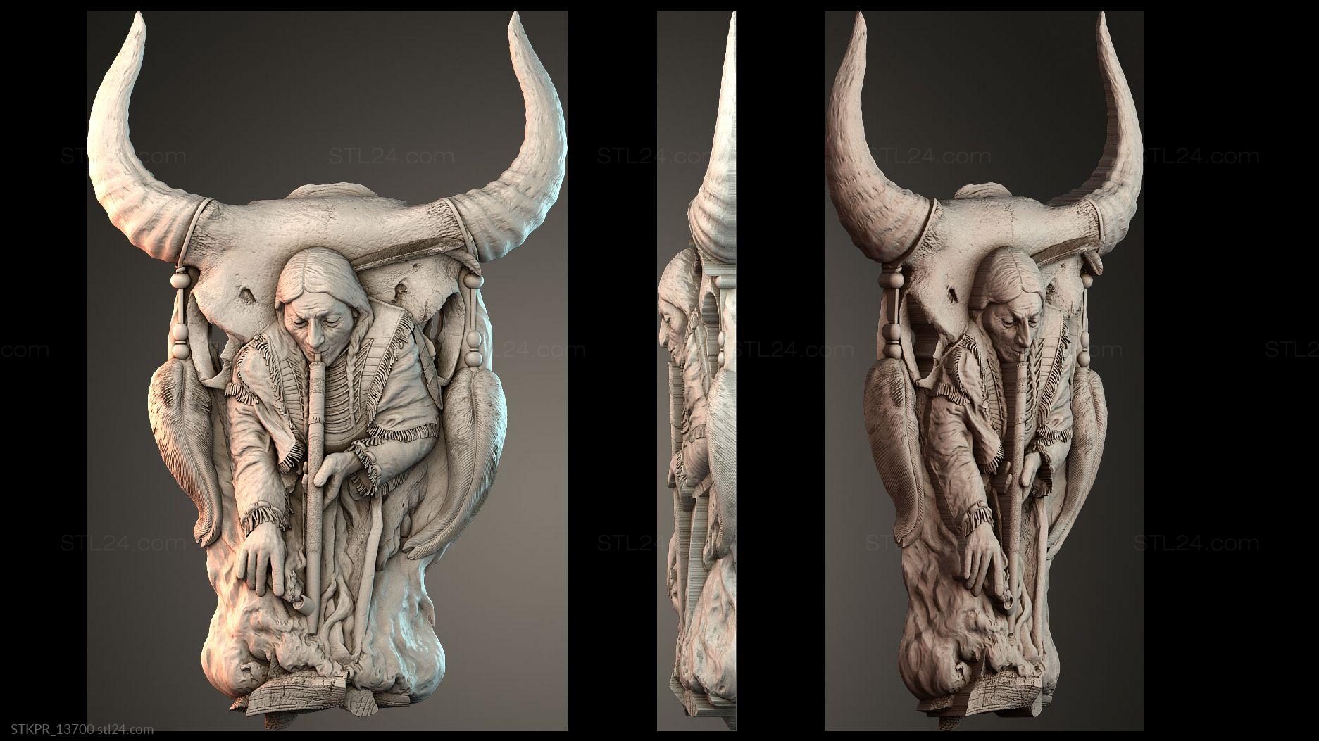 Figurines simple - STKPR_13700. 3D stl model for CNC