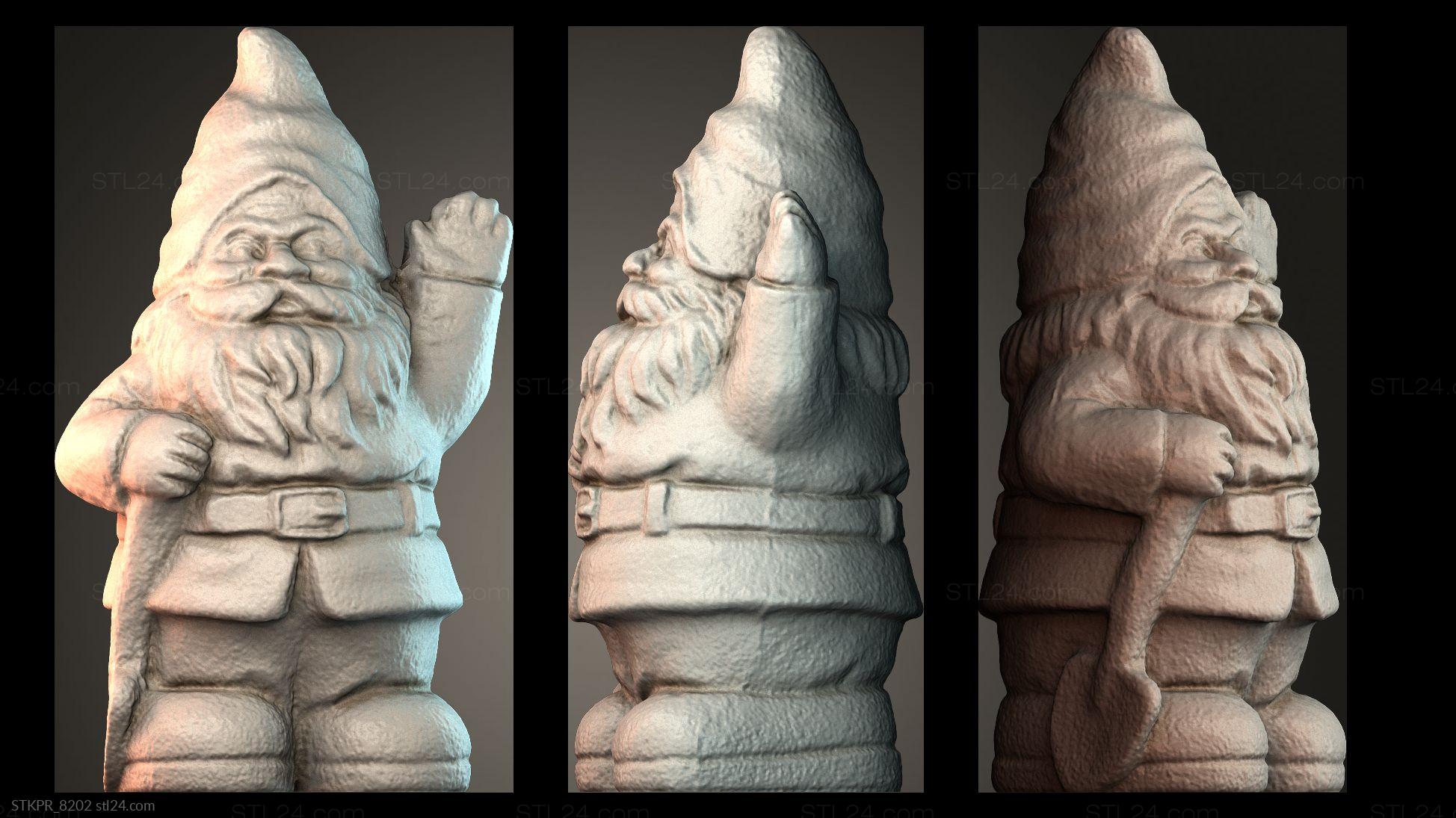 Figurines simple - STKPR_8202. 3D stl model for CNC